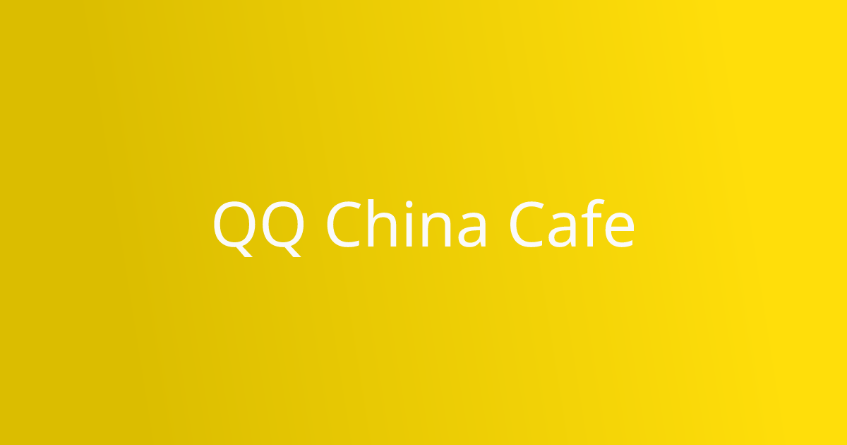 Best Chinese in Missouri City, TX | QQ China Cafe | Menu